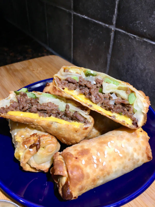 BigMac Egg Rolls - BETTER than Take Out! - fed by sab