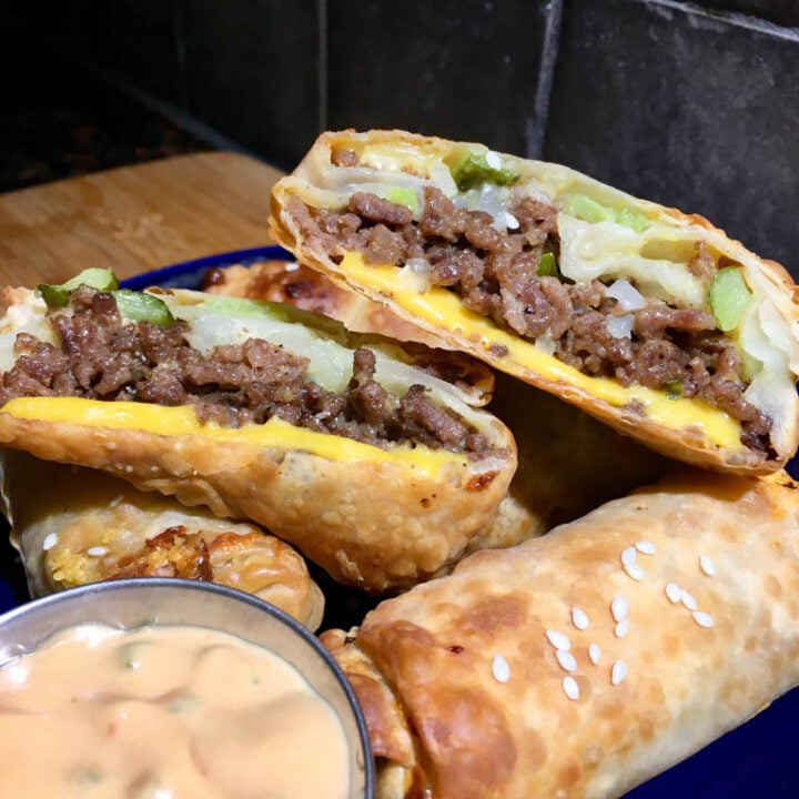 BigMac Egg Rolls - BETTER than Take Out! - fed by sab