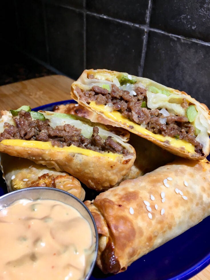 BigMac Egg Rolls - BETTER than Take Out! - fed by sab