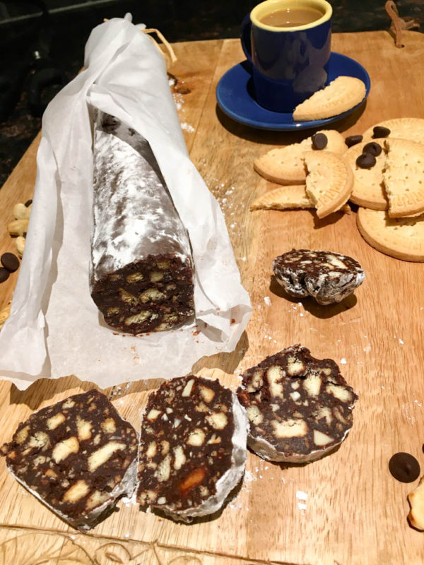 Chocolate Salami - Easy Unique Dessert - fed by sab