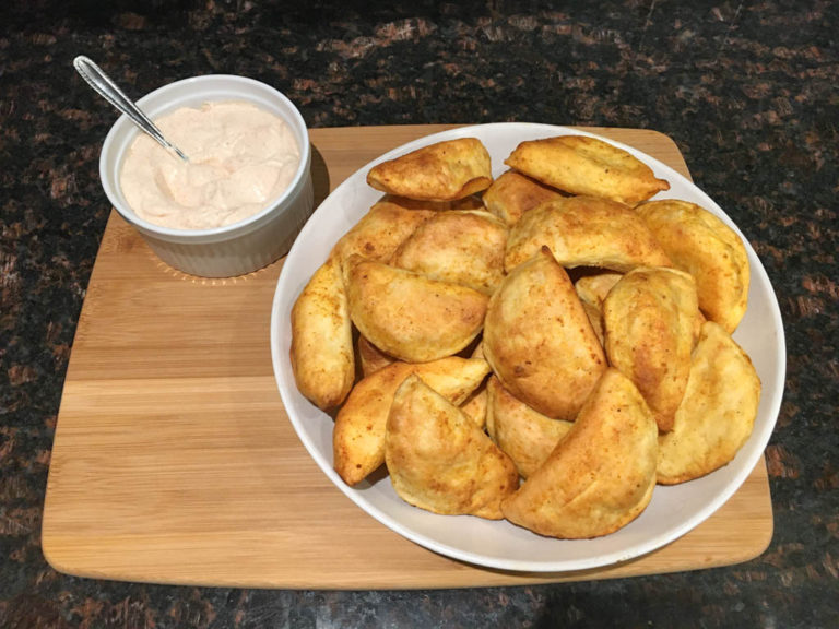 Crispy Pierogi with Cajun Dip - fed by sab