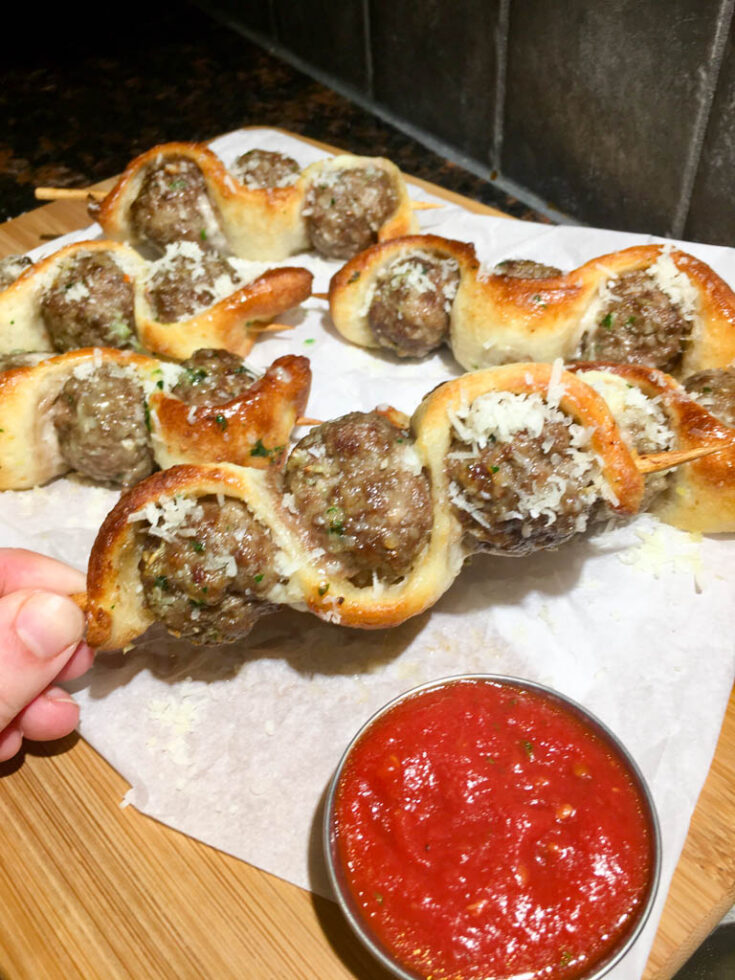 Meatball Subs on a Stick - Easy Family Favorite! - fed by sab
