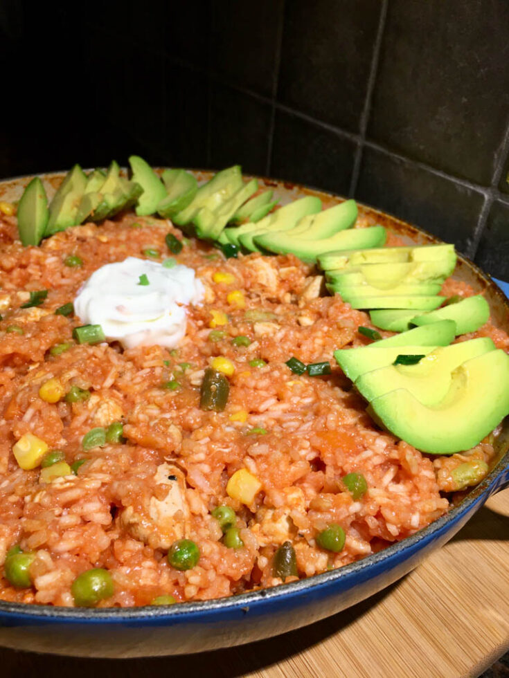 Chicken and Rice - EASY One Pan Meal - fed by sab