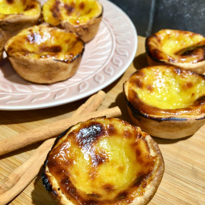 Pastel de Nata - Famous Portuguese Custard Tarts - fed by sab