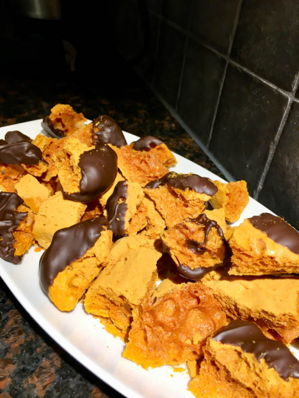 Sponge Toffee (Honeycomb) - Easy Treat - fed by sab