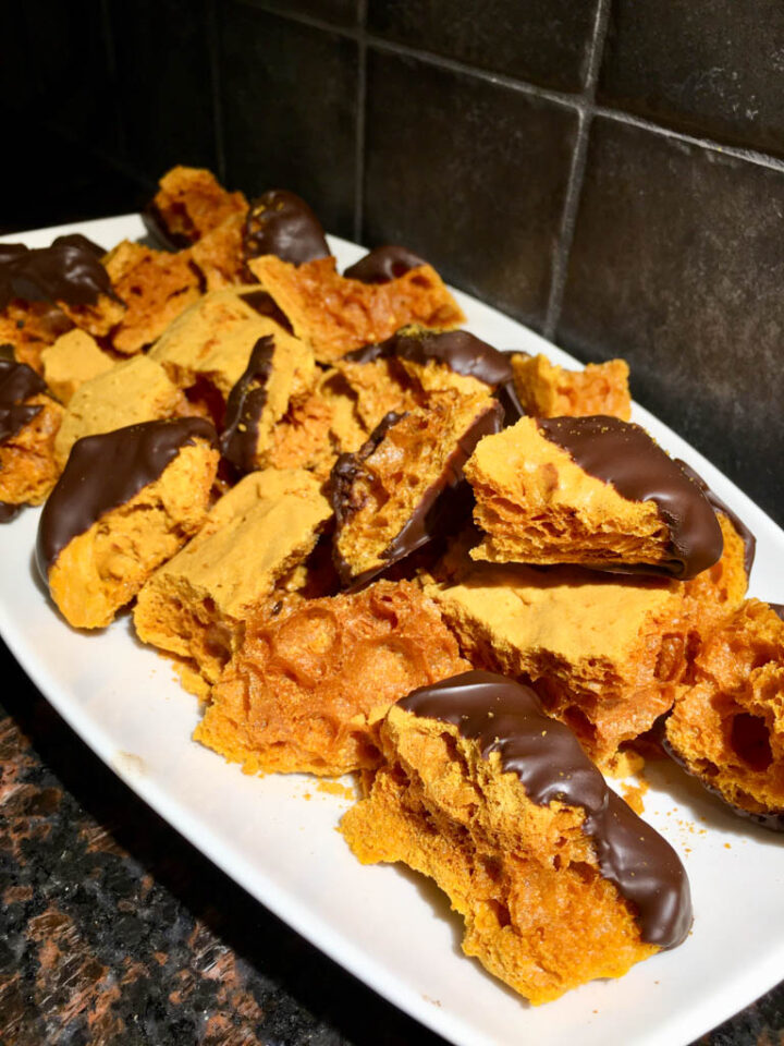 Sponge Toffee (Honeycomb) - Easy Treat - fed by sab