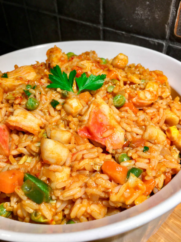 Seafood Rice - Easy Portuguese Side - fed by sab