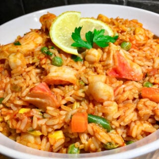 Seafood Rice - Easy Portuguese Side - fed by sab
