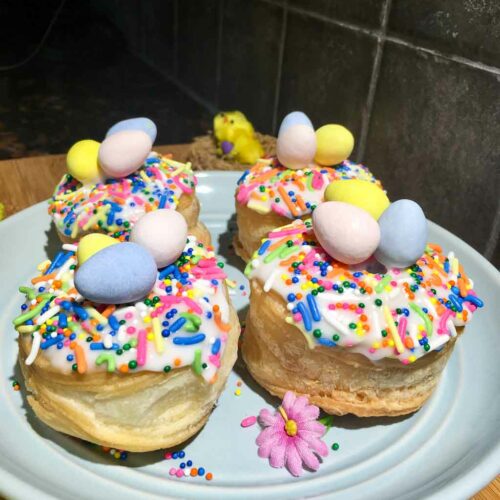 Easter Donuts (Mini Egg Cronuts) - fed by sab