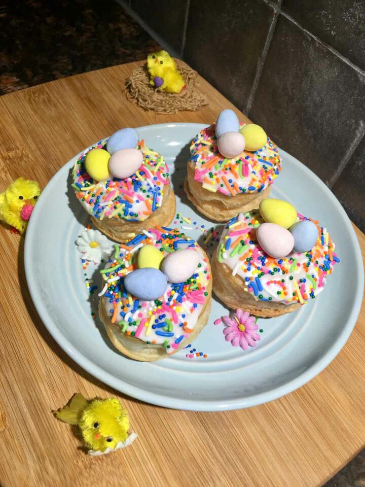 Easter Donuts (Mini Egg Cronuts) - fed by sab
