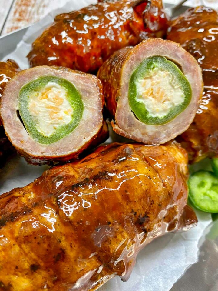 Bacon Wrapped Armadillo Eggs - fed by sab