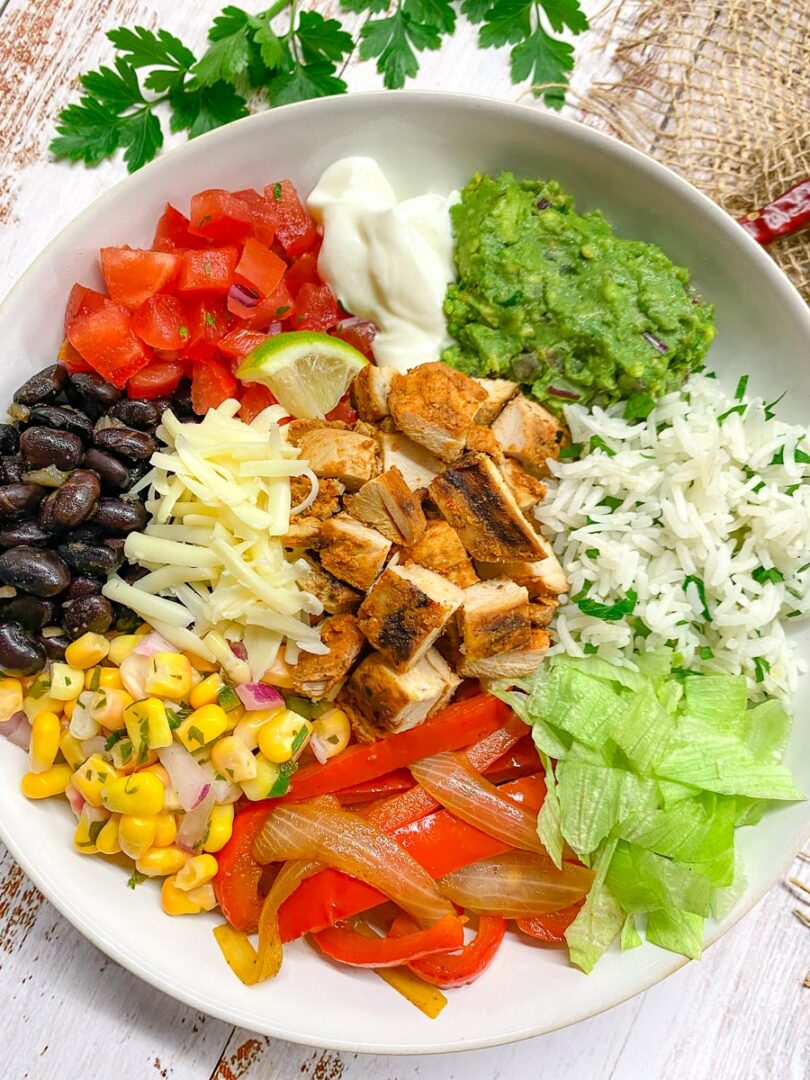 Chipotle Burrito Bowls (Copycat Recipe) - fed by sab