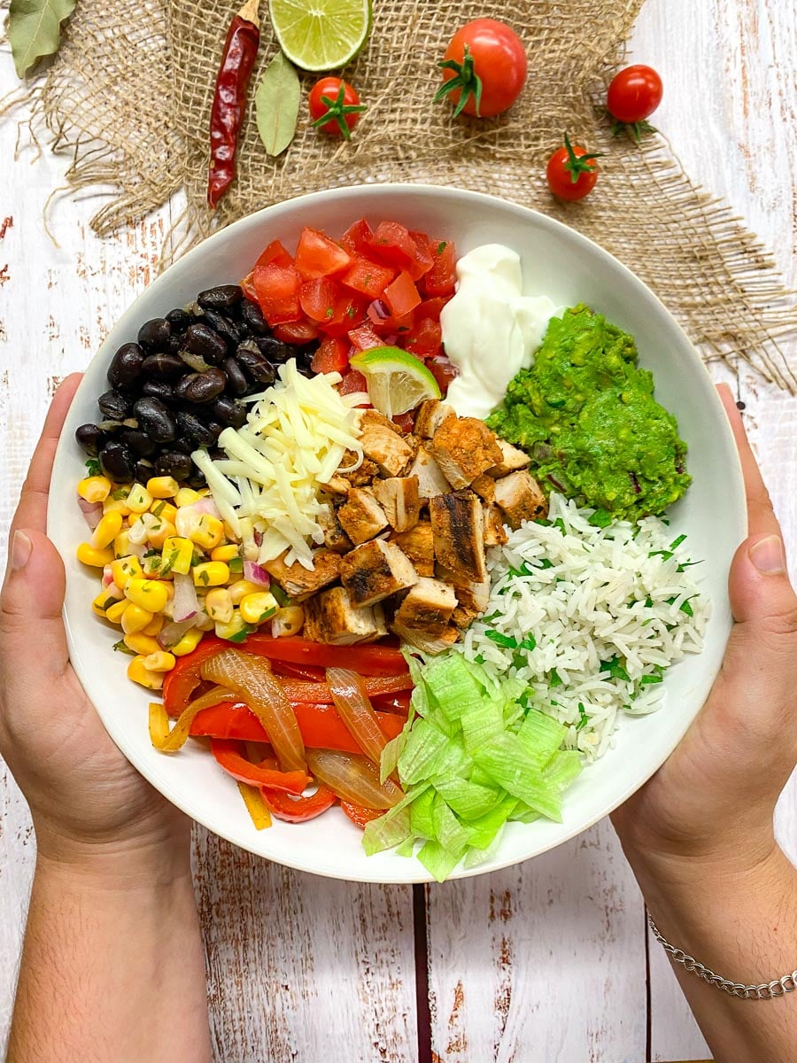 Chipotle Burrito Bowls (Copycat Recipe) - fed by sab