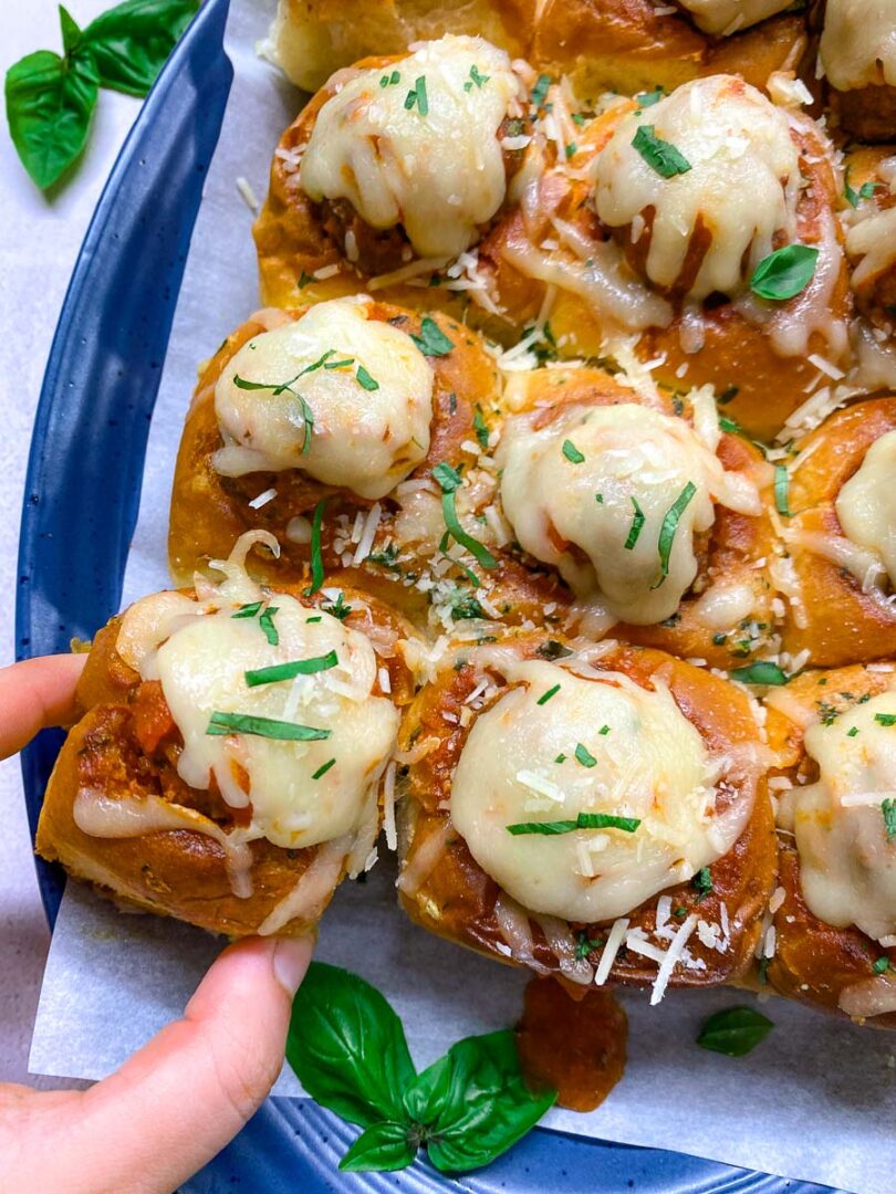 Pull Apart Meatball Sliders - fed by sab