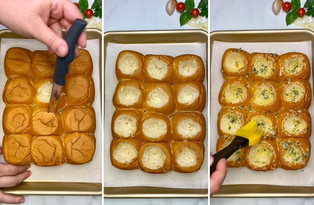 Pull Apart Meatball Sliders - fed by sab