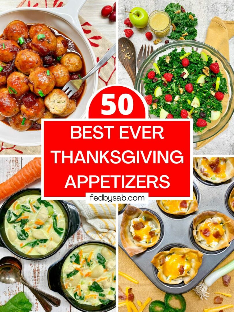 50 Best Thanksgiving Appetizers - fed by sab