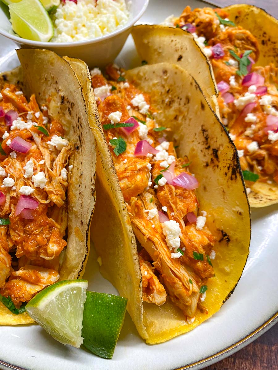 Chicken Tinga Tacos - fed by sab