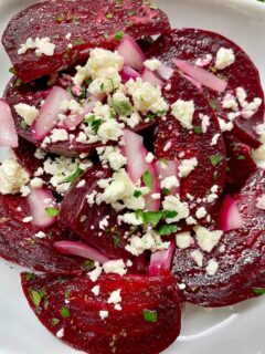 Greek Beet Salad (Patzarosalata) - fed by sab