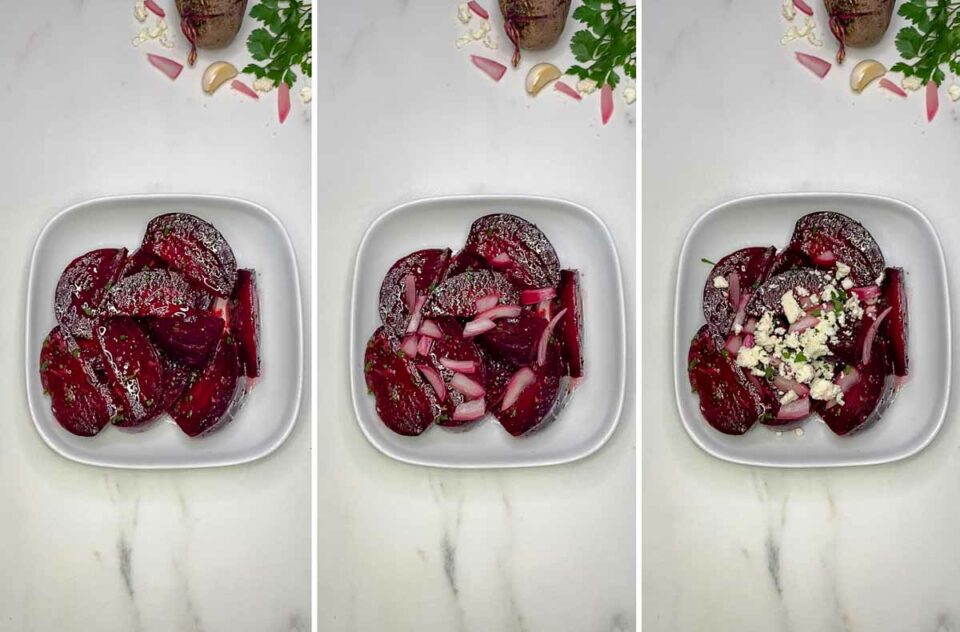Greek Beet Salad (Patzarosalata) - fed by sab