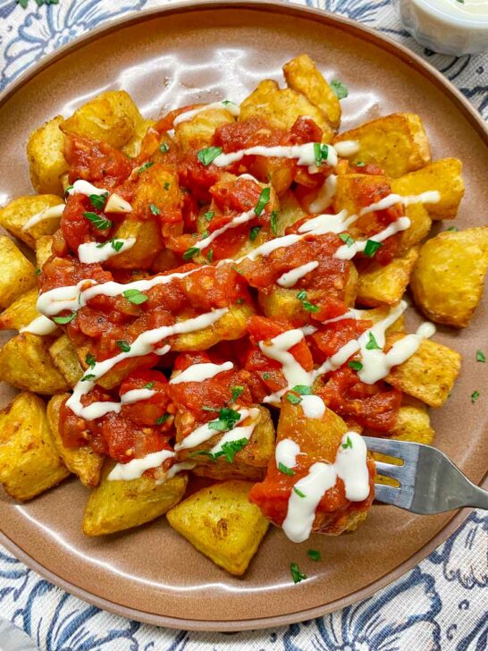 Patatas Bravas (Spanish Fried Potatoes) - fed by sab