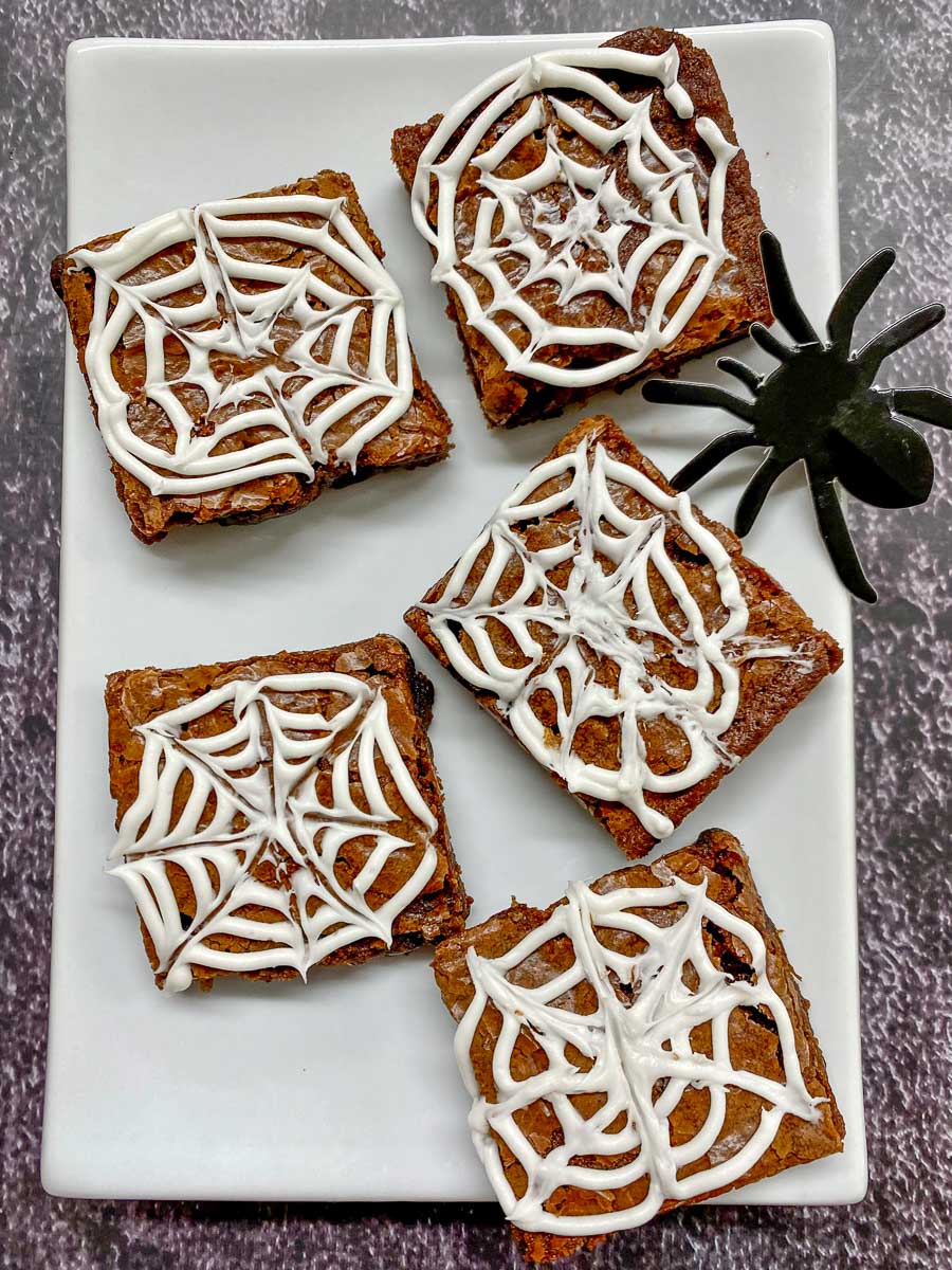 Spider Web Brownies - fed by sab