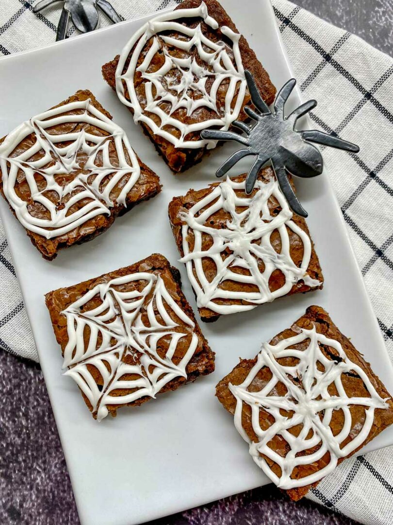 Spider Web Brownies - fed by sab