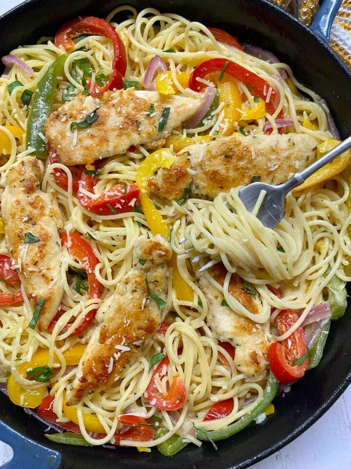 Olive Garden Chicken Scampi - fed by sab