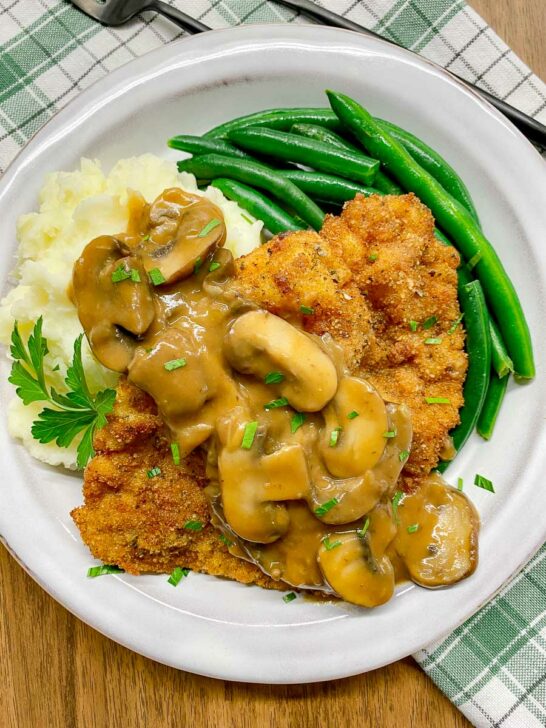 Hunter Schnitzel (Jagerschnitzel) - fed by sab