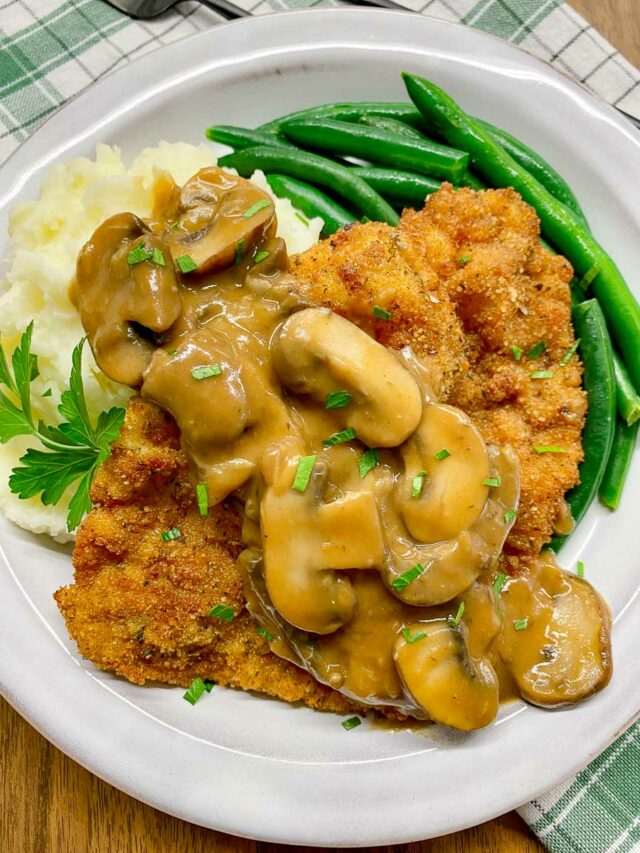 Hunter Schnitzel (Jagerschnitzel) - fed by sab