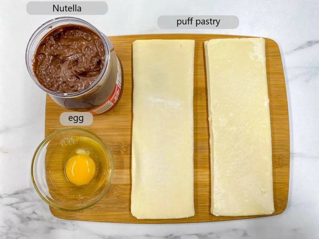 Nutella Twist Pastries (3 Ingredient!) - fed by sab