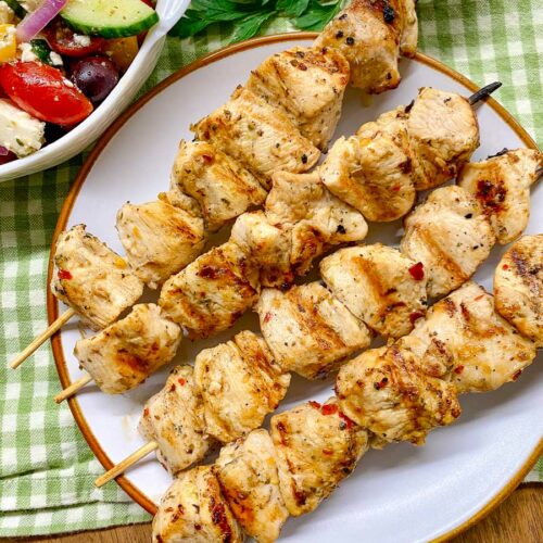 Chicken Souvlaki - fed by sab