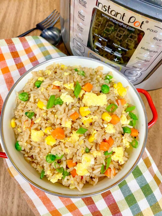Instant Pot Fried Rice - fed by sab