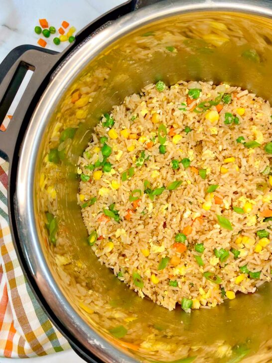 Instant Pot Fried Rice - fed by sab