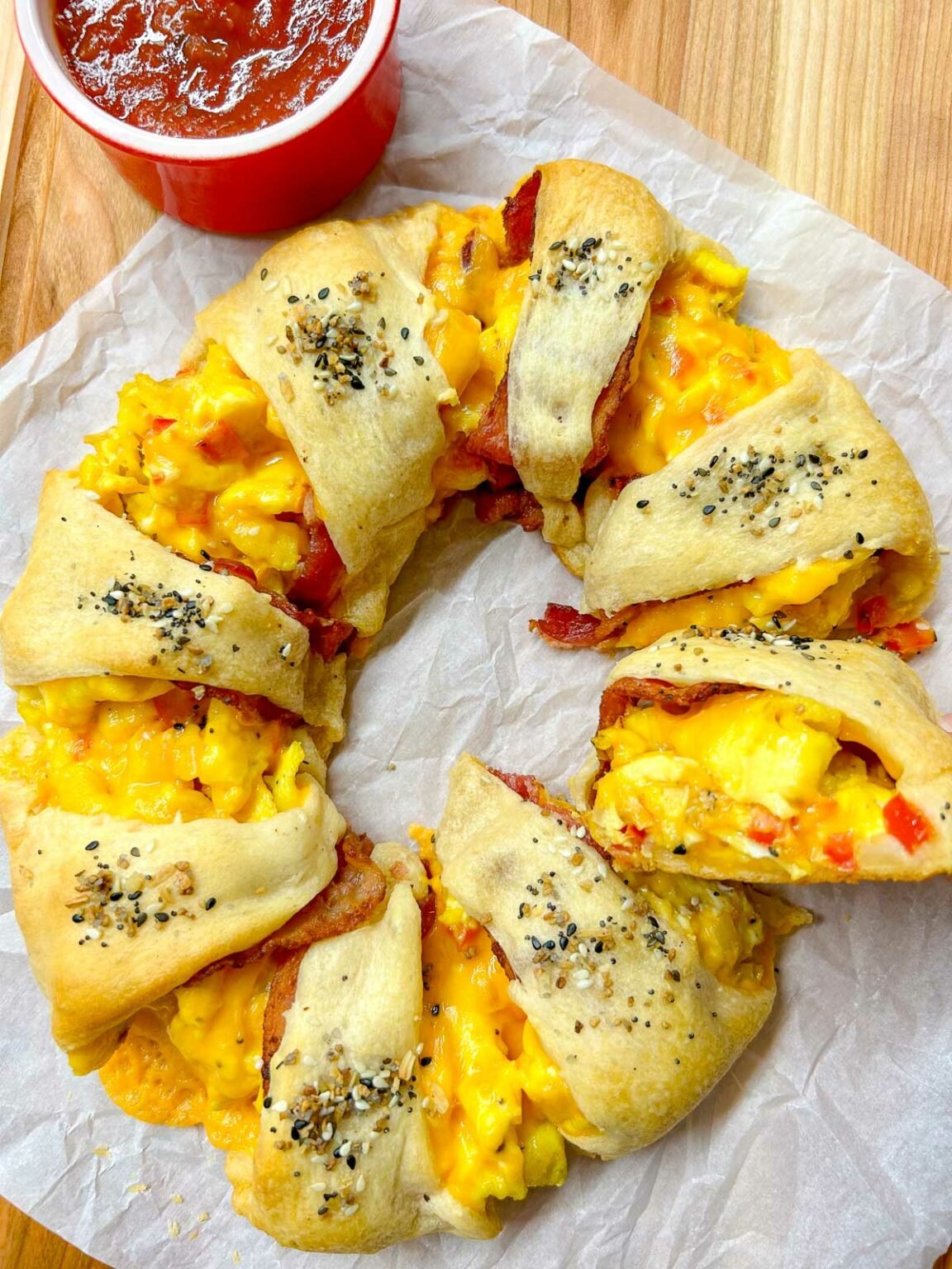 Bacon Egg and Cheese Breakfast Ring - fed by sab