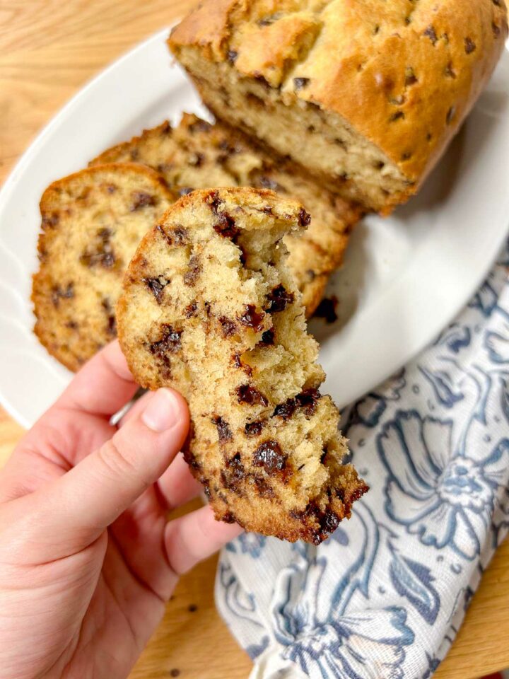 Chocolate Chip Banana Bread - fed by sab
