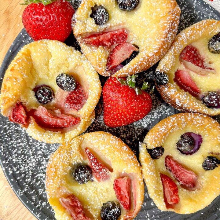 Mini Berry Dutch Babies - Easy and Delicious - fed by sab