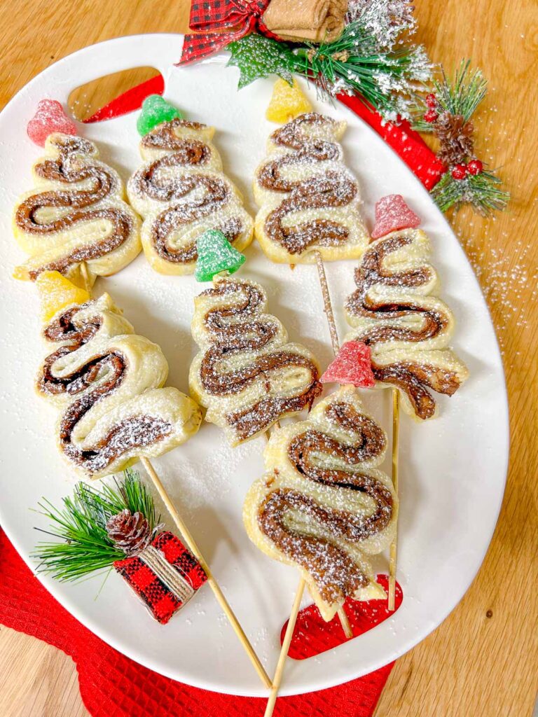 Nutella Pastry Christmas Trees - fed by sab