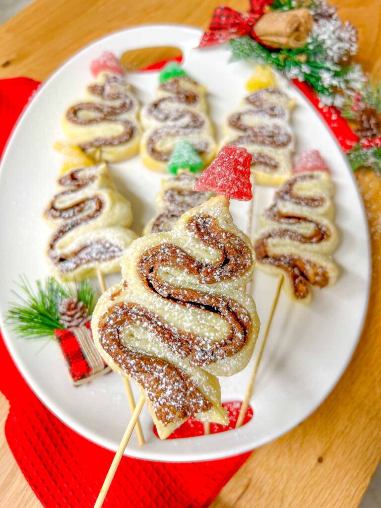 Nutella Pastry Christmas Trees - fed by sab