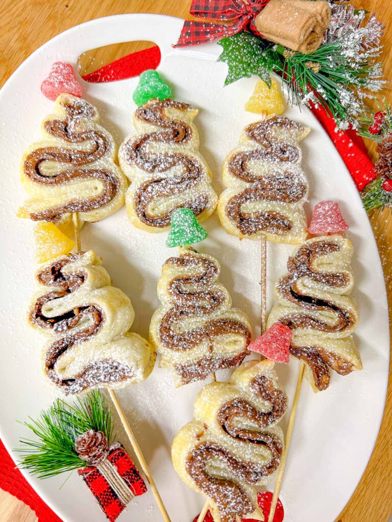 Nutella Pastry Christmas Trees - fed by sab