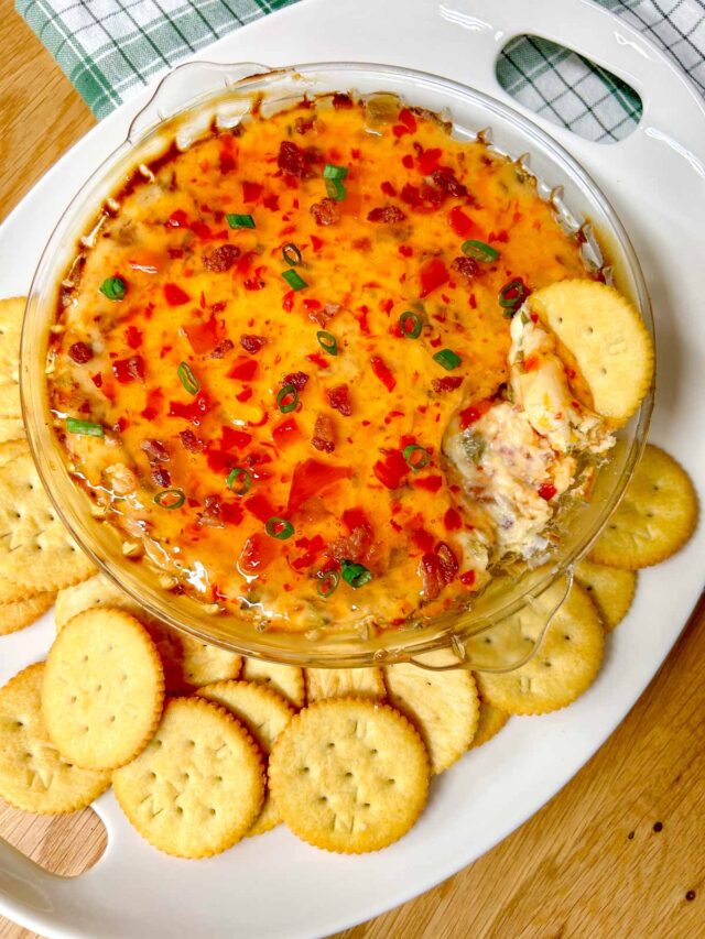 Bacon Pepper Jelly Cheese Dip - fed by sab