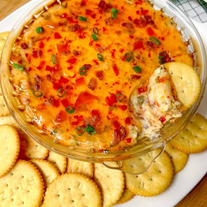 Bacon Pepper Jelly Cheese Dip - fed by sab