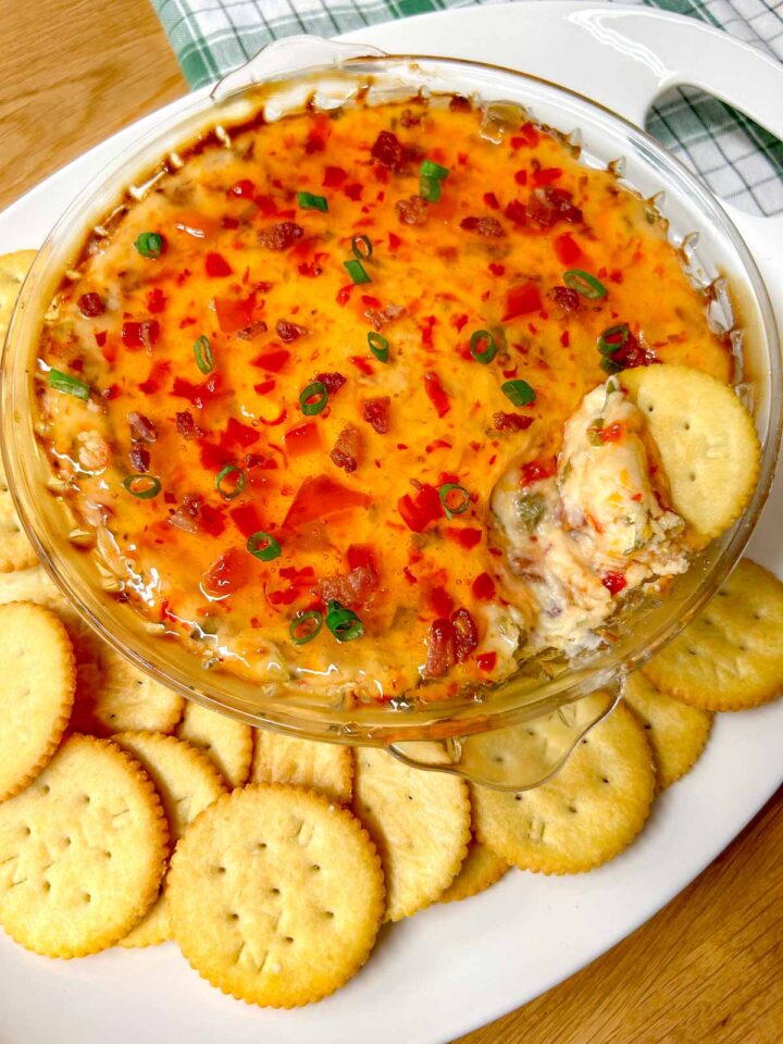 Bacon Pepper Jelly Cheese Dip - fed by sab