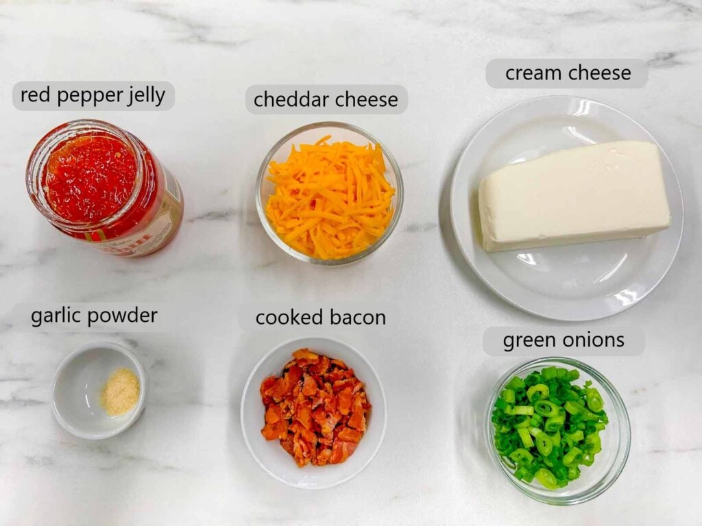 Bacon Pepper Jelly Cheese Dip - fed by sab