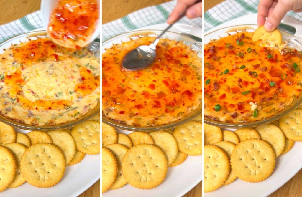 Bacon Pepper Jelly Cheese Dip - fed by sab