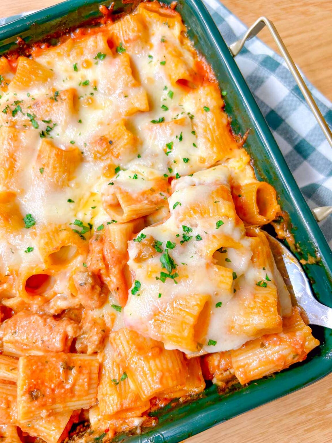 Baked Rigatoni with Sausage - fed by sab