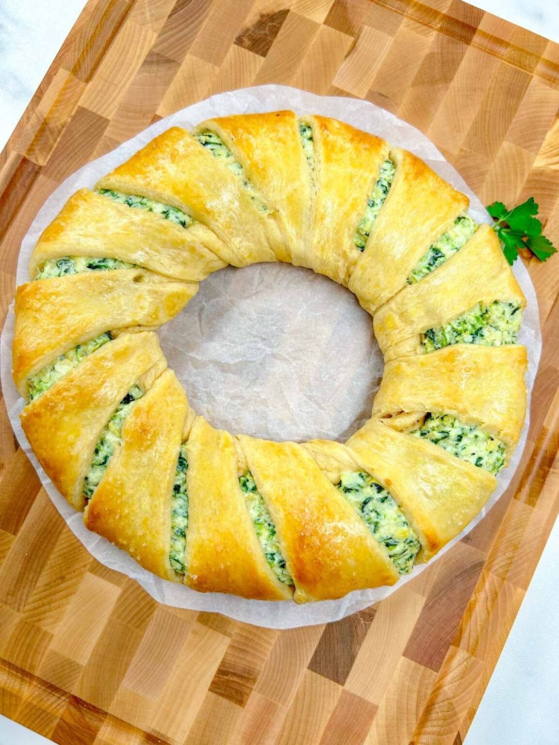 Spinach Artichoke Dip Ring - fed by sab