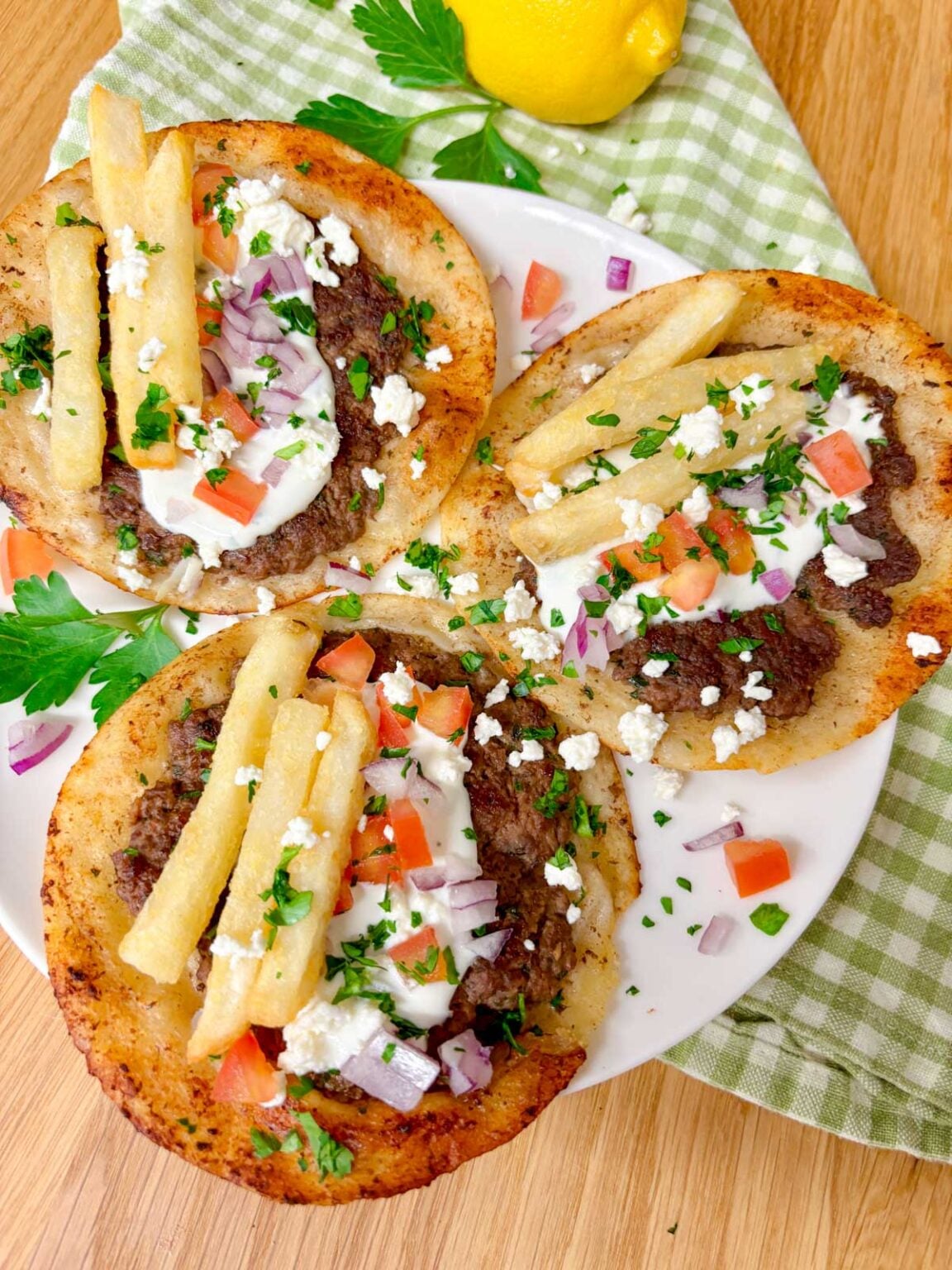 Greek Gyros Smash Tacos Fed By Sab